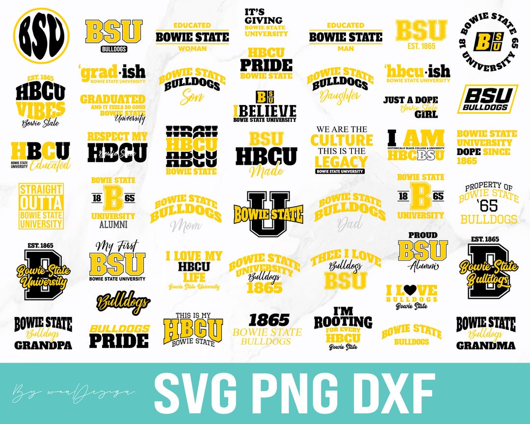 Bowie State Bulldogs SVG Bundle, HBCU Pride (digital Download) - Etsy