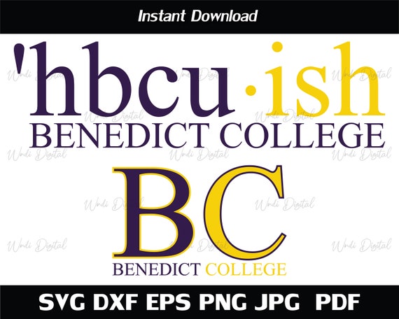 Hbcu-ish Benedict College Svg Cut Files Svg Files for - Etsy