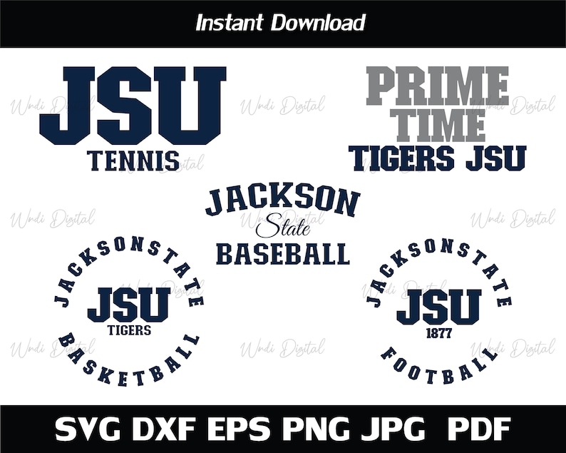 Jackson State University SVG Prime Time Tigers JSU JSU - Etsy