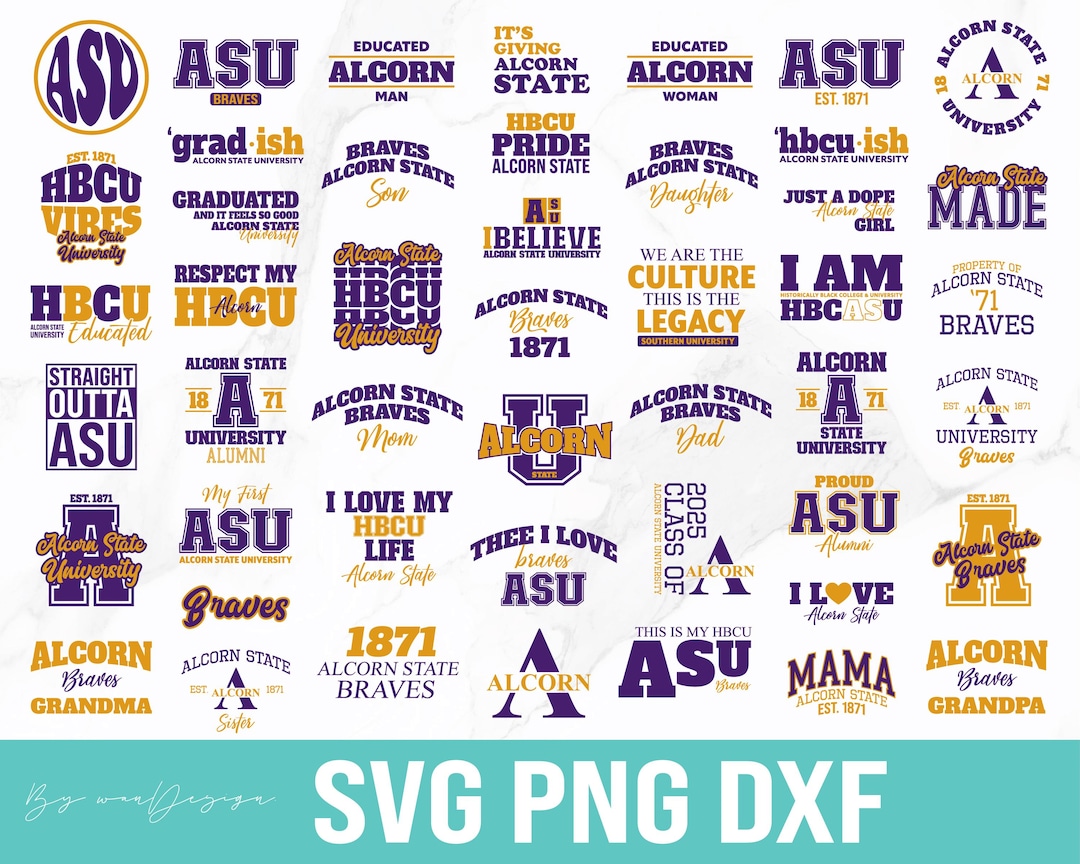 Alcorn State Braves SVG PNG, HBCU Pride (digital Download) - Etsy