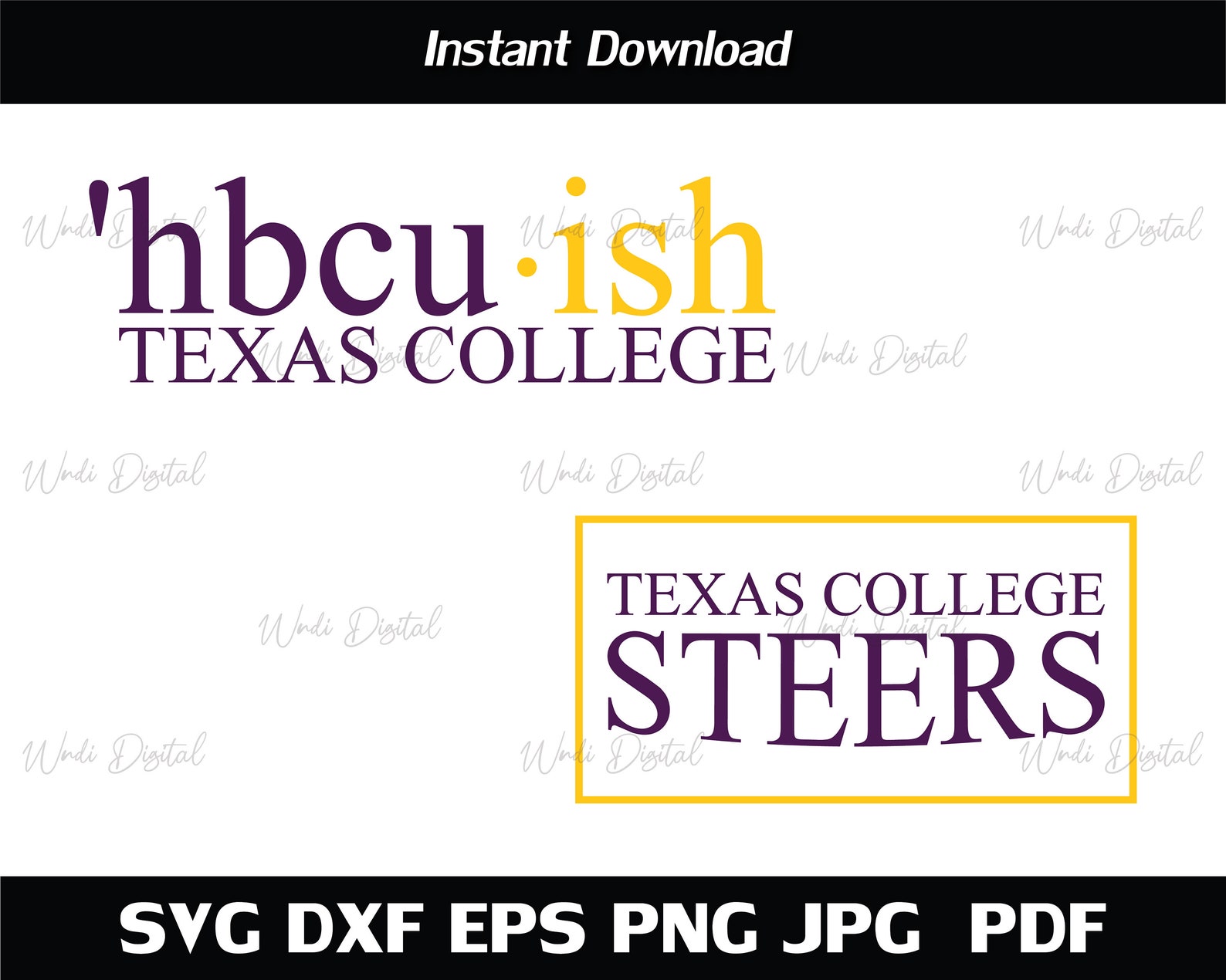 Hbcu-ish Texas College Svg Texas College Steers Cut | Etsy