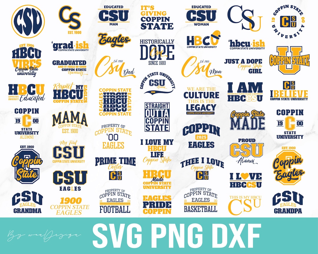 Hbcu Pride Coppin State University Svg, Coppin 49 Files Svg, New Hbcu ...