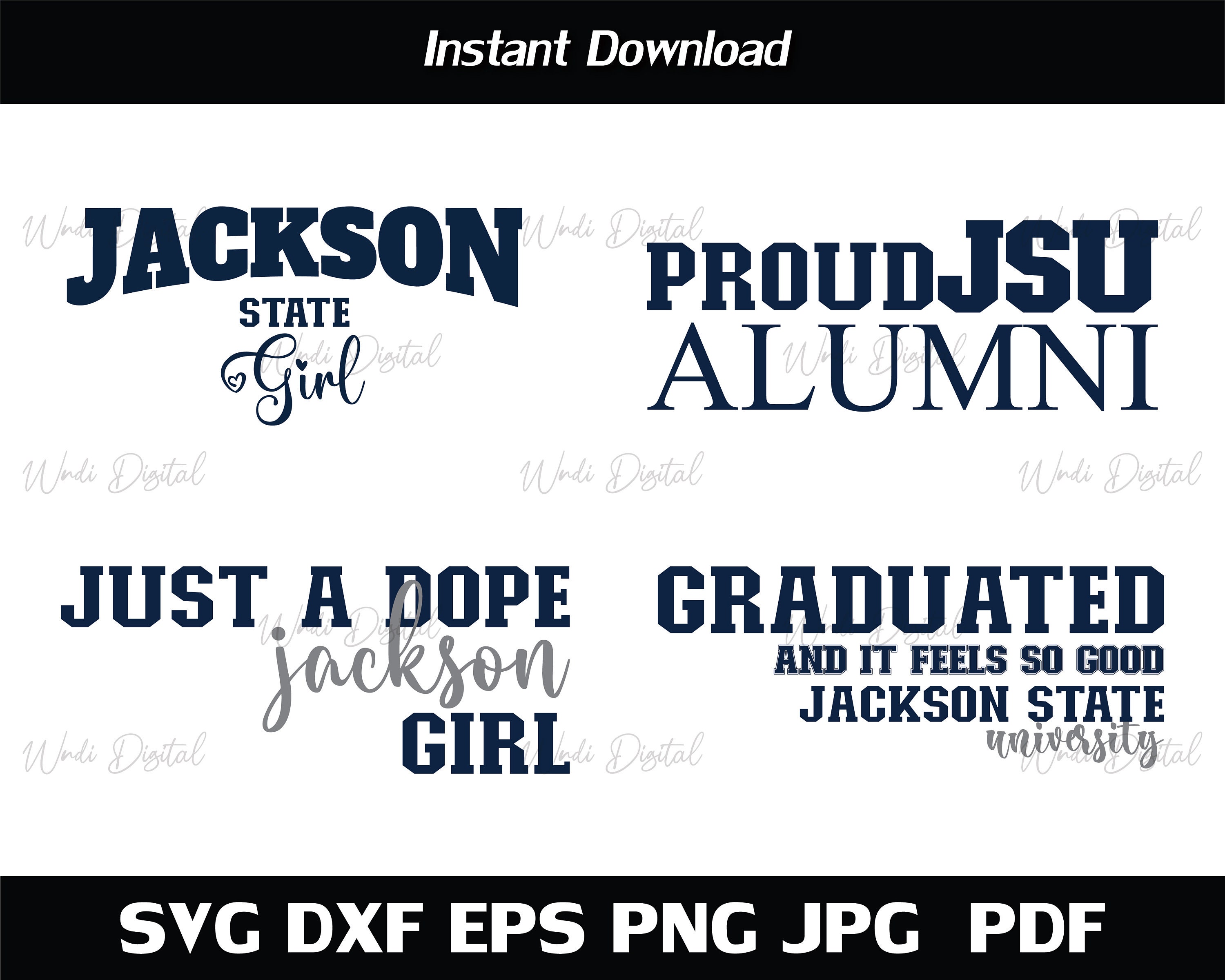 Jackson State Girl SVG Just a Dope Jackson Svg Proud JSU - Etsy