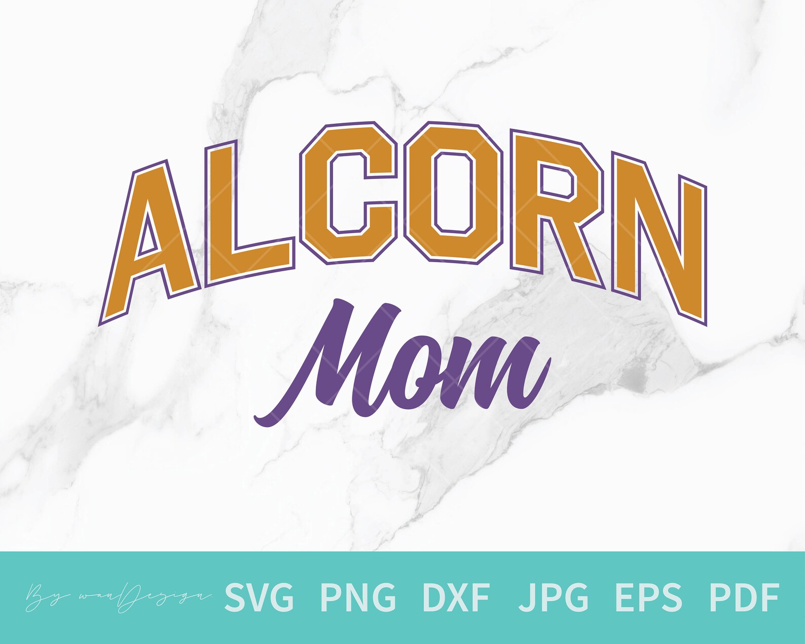 Alcorn State MOM SVG, HBCU Family Font (print and Cut File) - Etsy