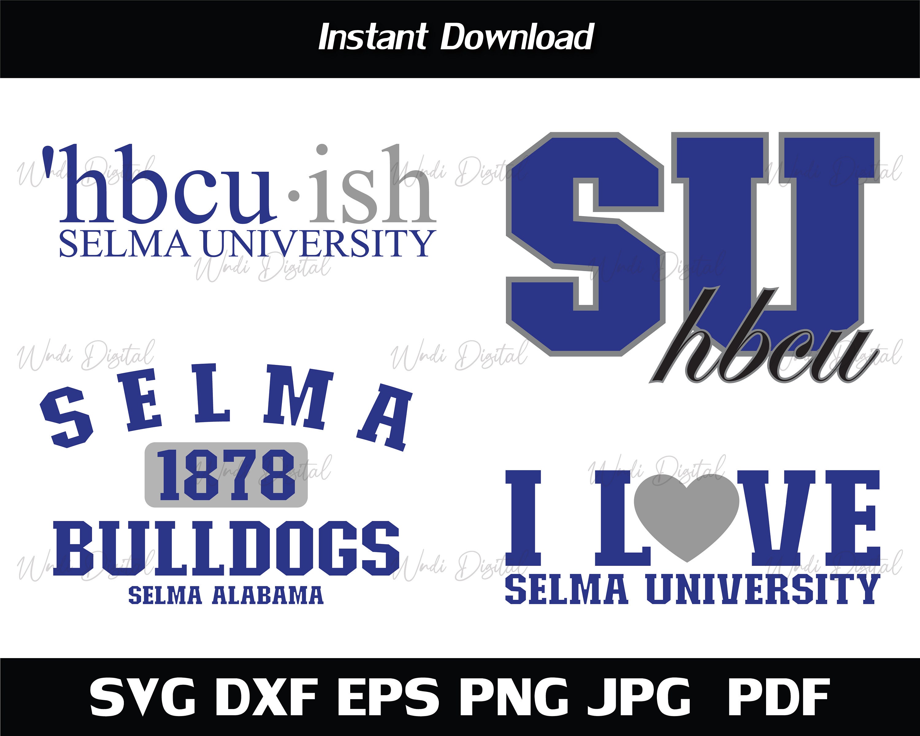Hbcu-ish Selma University Svg , HBCU Bundle Svg , SELMA BULLDOGS 1878 ...