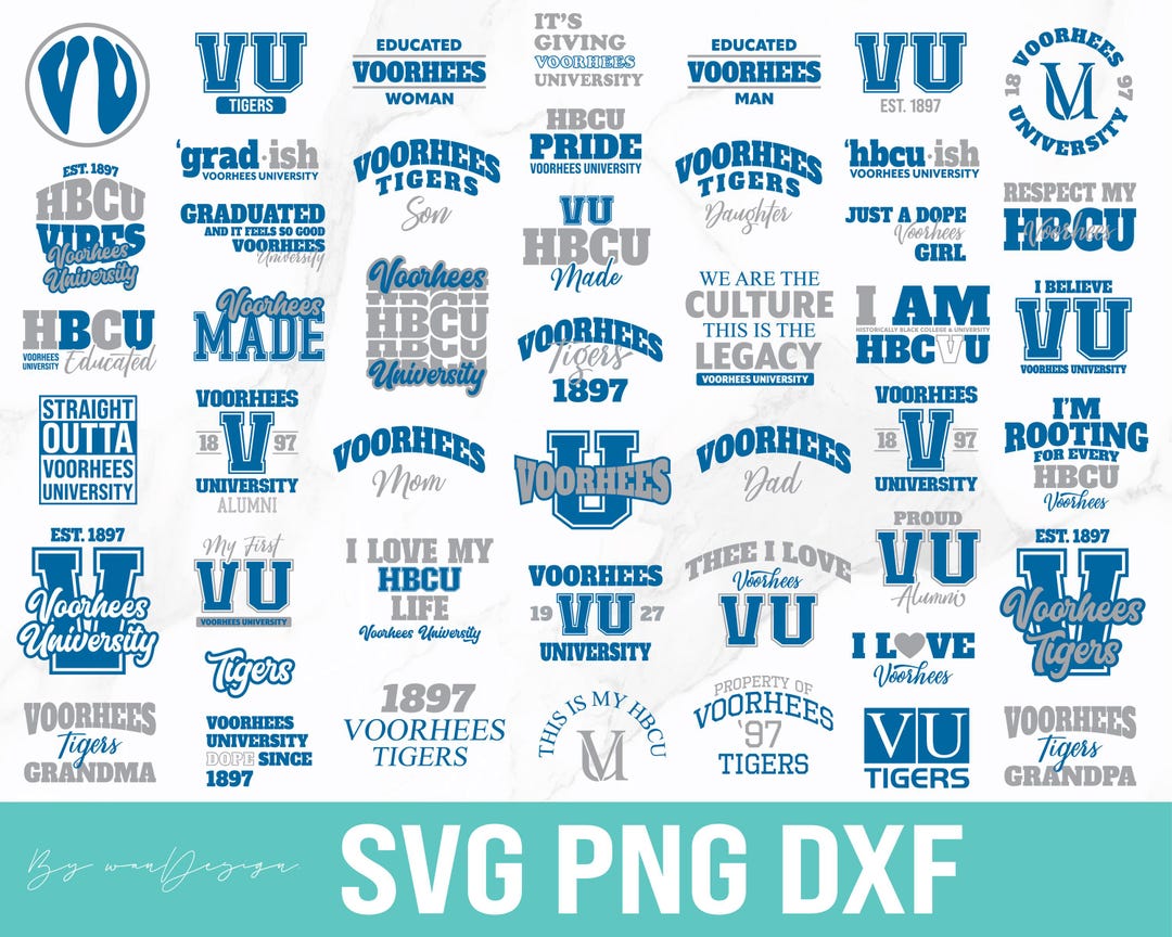 Voorhees University Tigers SVG Bundle, HBCU Pride (digital Download) - Etsy