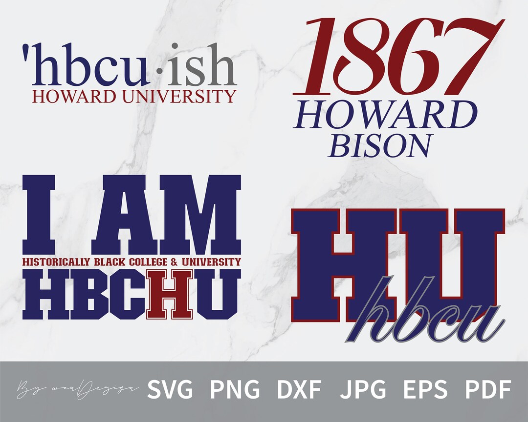 Hbcu-ish Howard University Svg, 1867 Howard Bison, I AM Hbcu Howard ...