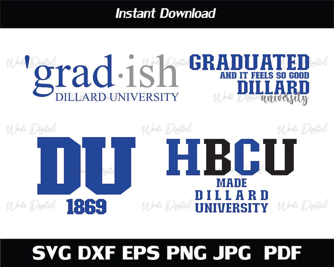 Dillard University SVG, HBCU Cut Files (digital Download) - Etsy