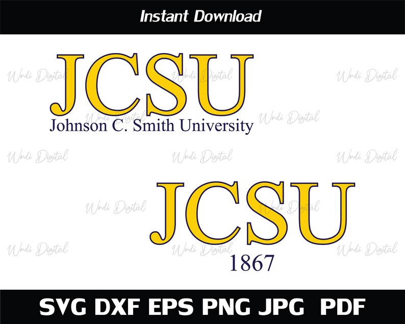 JCSU Golden Bulls SVG, Johnson C. Smith University (digital Download ...