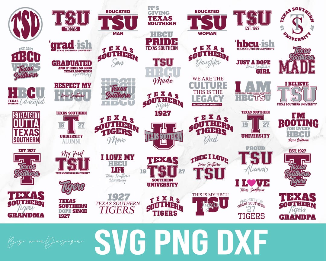 Texas Southern University SVG Bundle, TSU Tigers (digital Files) - Etsy