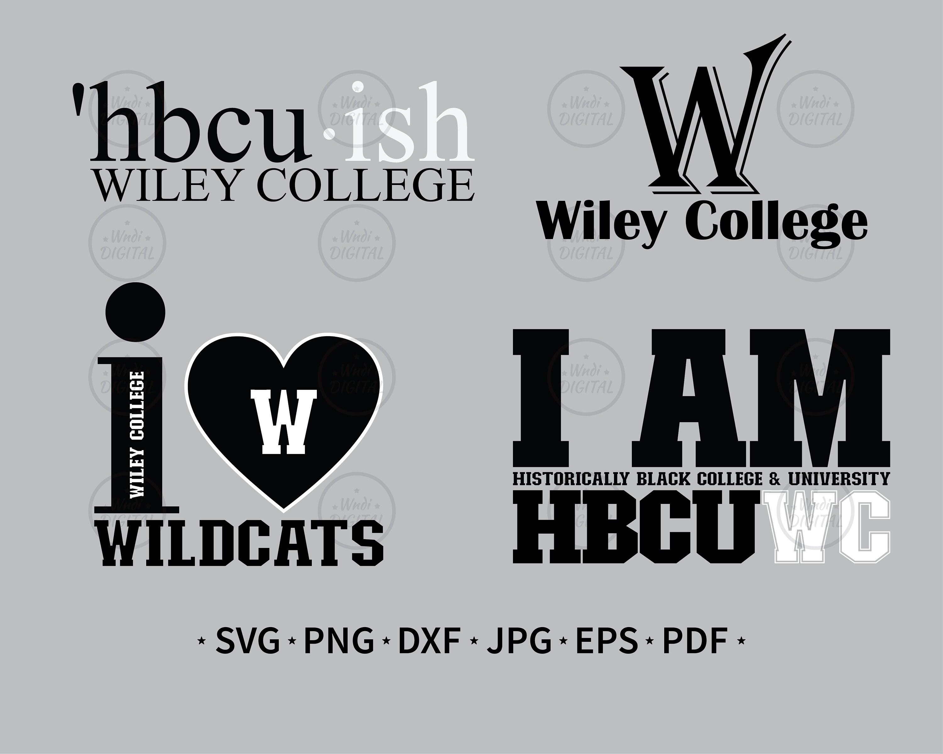 Hbcu-ish Wiley College Svg HBCU Bundle Svg I LOVE Wiley - Etsy