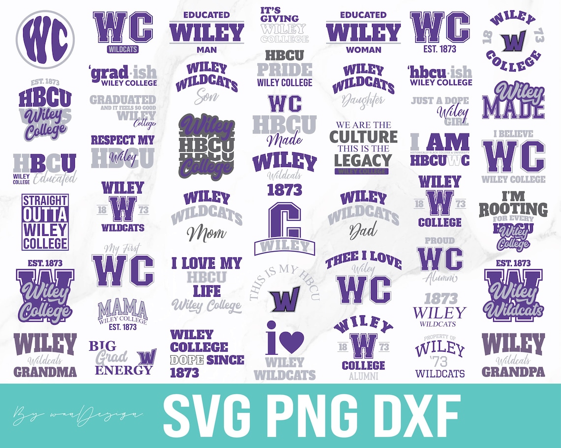 Wiley College Wildcats SVG Bundle: HBCU Pride Digital Files - Etsy