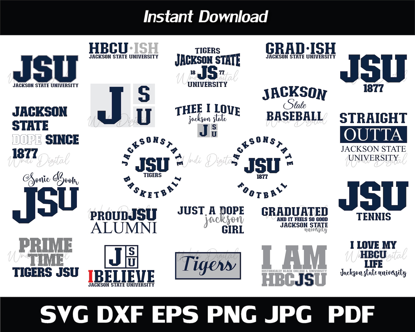 Jackson State University Svg HBCU Bundle Svg JSU Tigers | Etsy