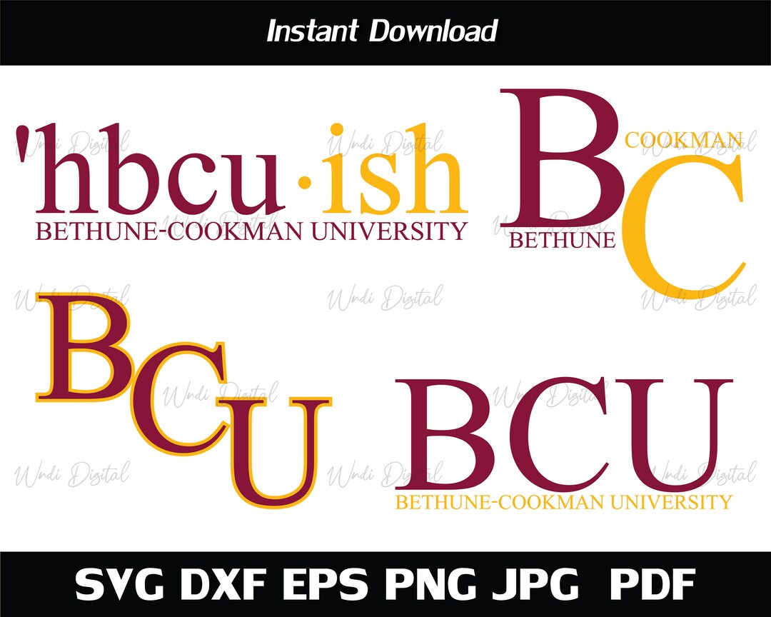 Bethune-cookman University SVG, HBCU Cut Files (digital Download) - Etsy