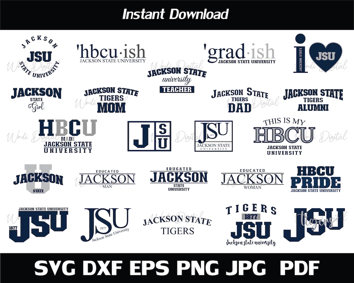 Jackson State University Svg HBCU Bundle Svg JSU Tigers - Etsy