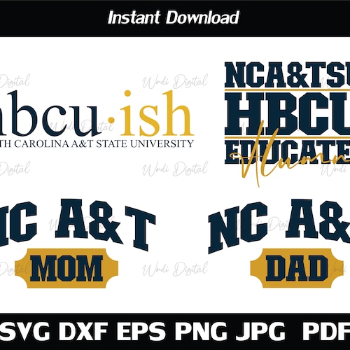 North Carolina A & T SVG University Svg Logo Aggies SVG - Etsy