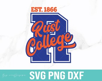 Rust College Svg, R Svg, Rust College 1866 Svg, College Svg, HBCU Svg ...