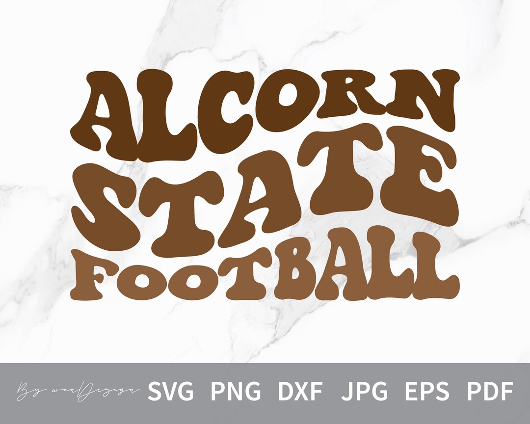 Alcorn State University Svg , Alcorn State Football Svg , Wavy Svg, Cut ...