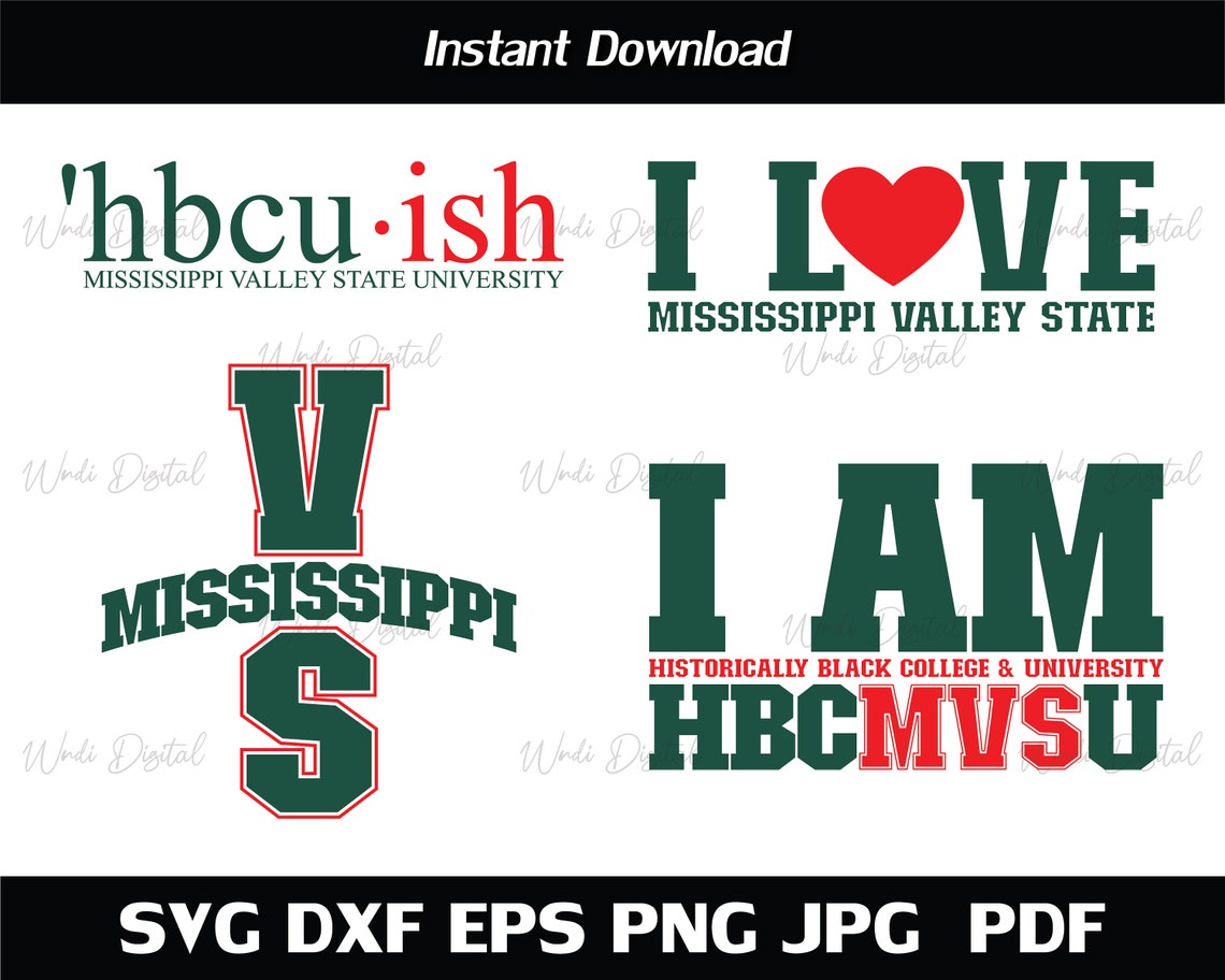 Mississippi Valley State HBCU SVG Bundle – Digital Files - Etsy
