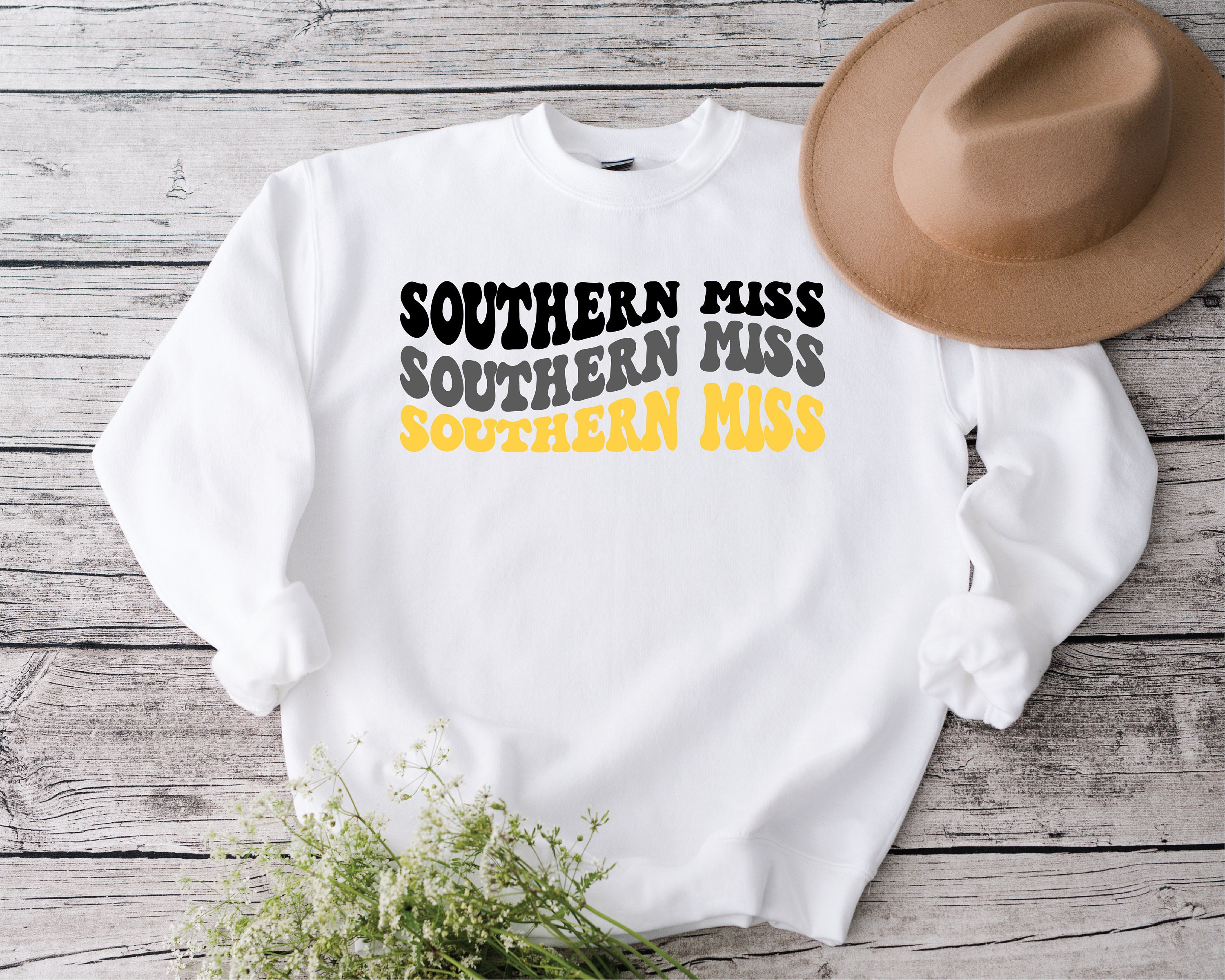 Southern Miss Svg , Wavy Svg, Cut Files, Svg Files for Cricut, Dxf Eps ...