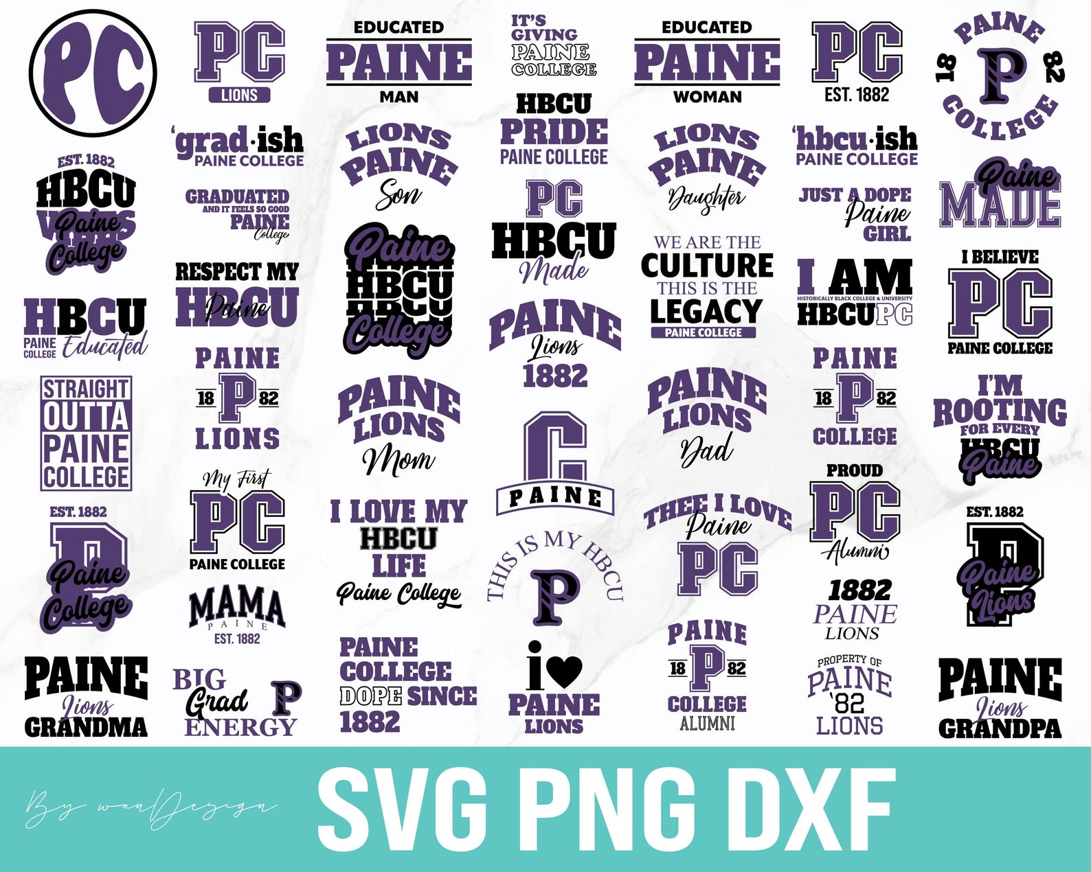Paine College Lions SVG Bundle, HBCU Designs (digital Files) - Etsy