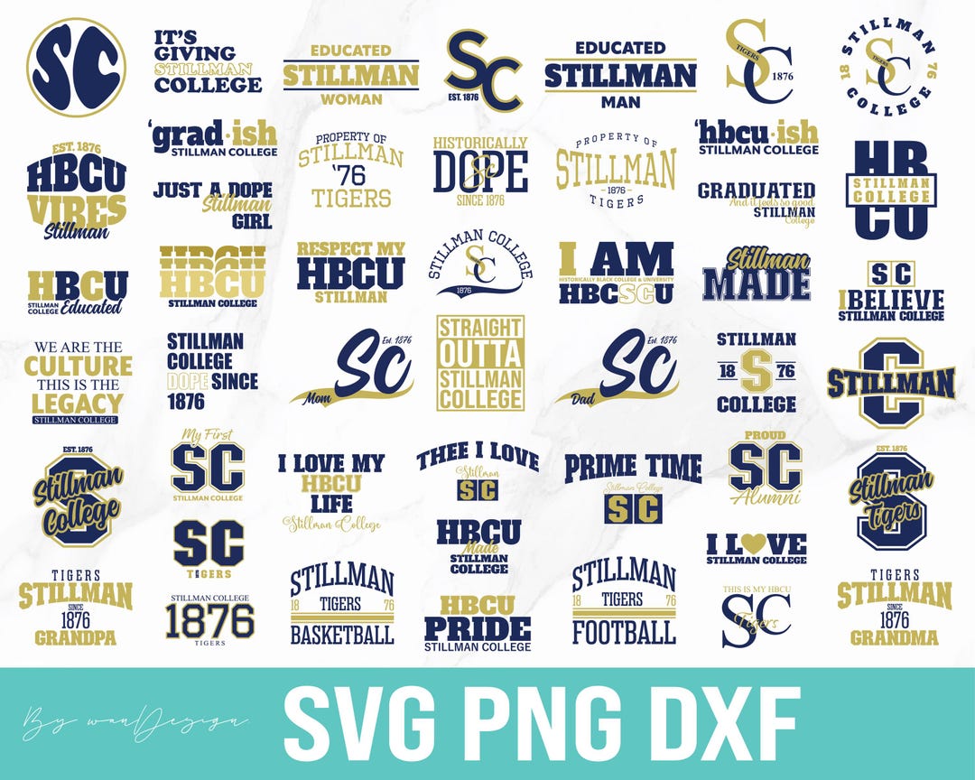 Hbcu Pride Stillman College Svg, New Hbcu 2025 Collection, Stillman ...