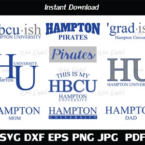 Hbcu-ish Hampton University Svg , HBCU Bundle Svg , Cut Files, Svg ...
