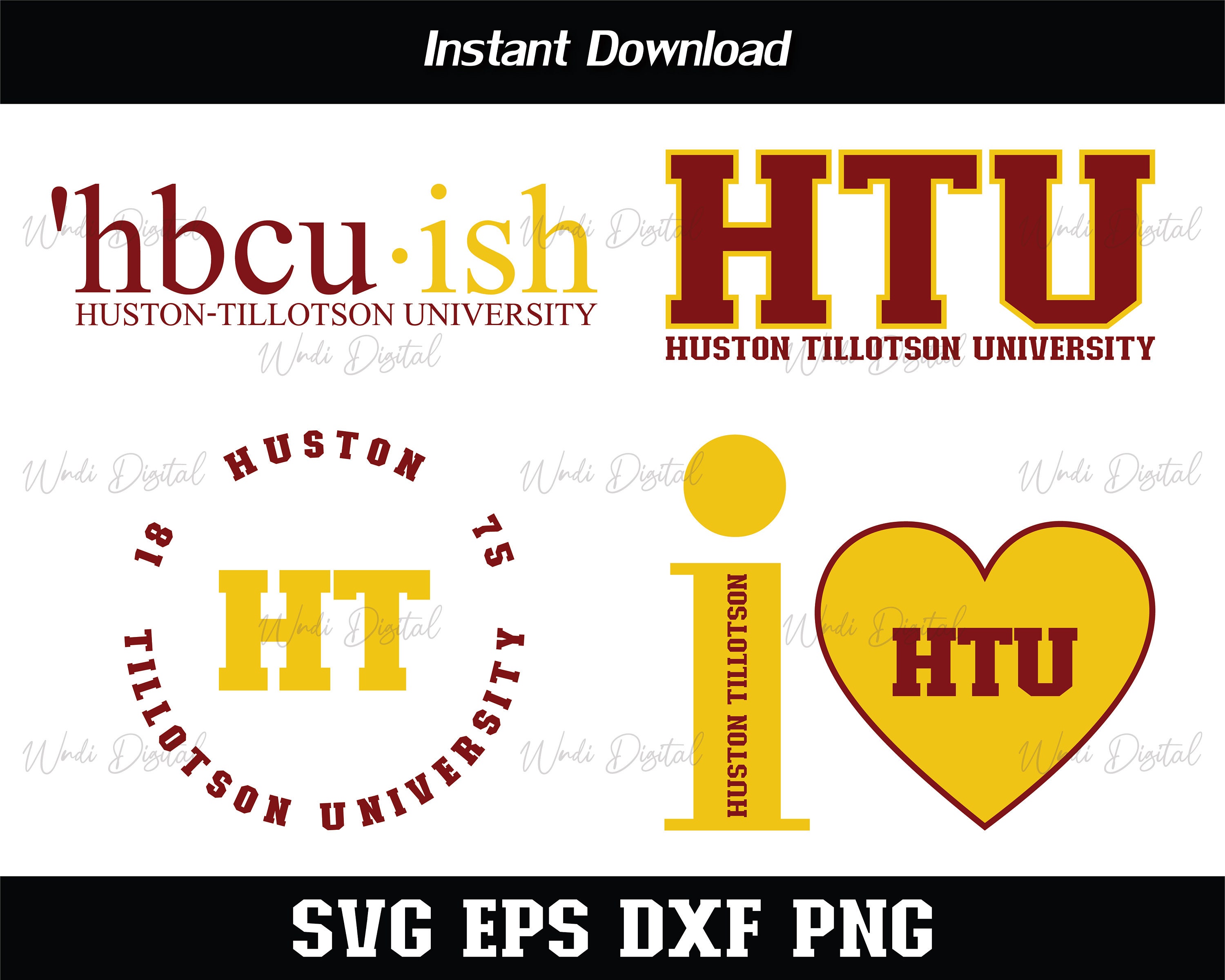 Hbcu-ish Huston-tillotson University Svg HBCU Bundle Svg | Etsy