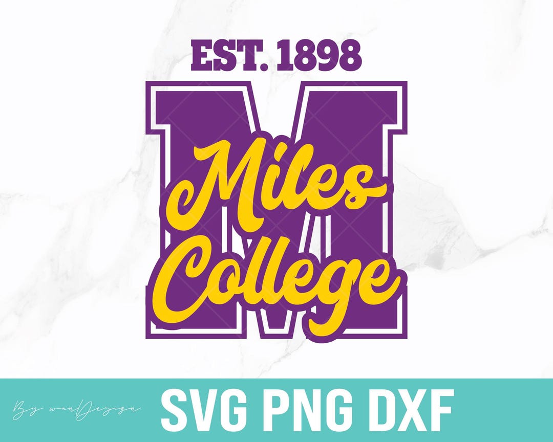 Miles College Svg, M Svg, MC Svg, Miles 1898 Bears Svg, HBCU Svg ...