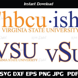 Virginia State University SVG, VSU, Hbcu-ish (digital Download) - Etsy