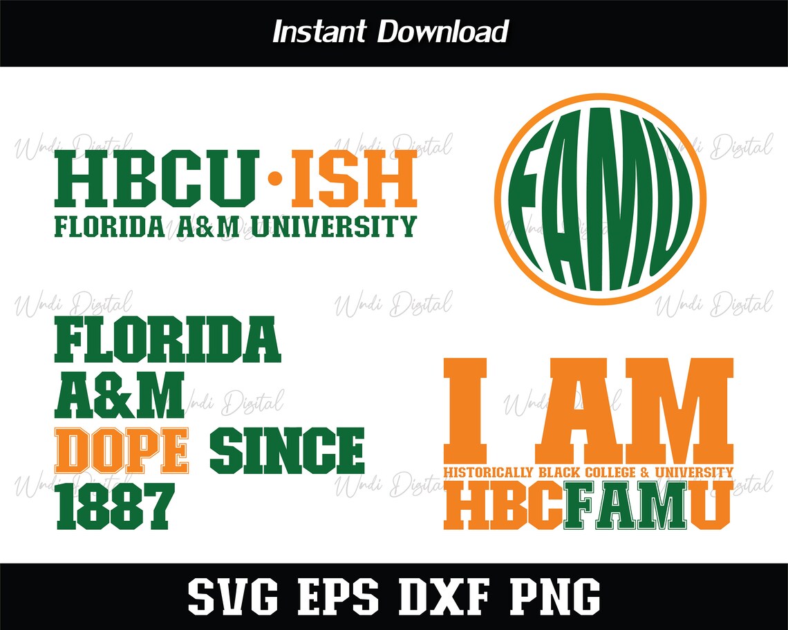 Hbcu-ish Florida A&M University Svg HBCU Bundle Svg I AM - Etsy