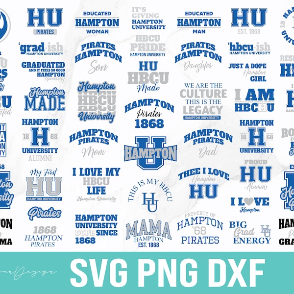 Hampton University Logo Png - Etsy