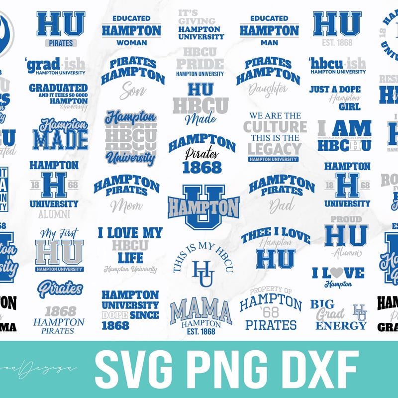 Hampton University Logo Png - Etsy