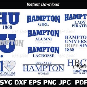 Hbcu-ish Hampton University Svg , HBCU Bundle Svg , Cut Files, Svg ...