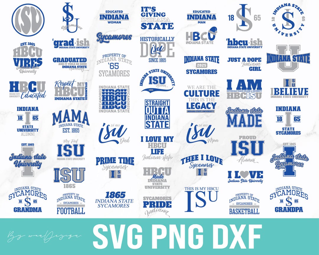 Indiana State Sycamores SVG Bundle, HBCU Pride (digital Download) - Etsy