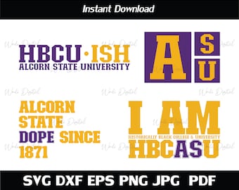 Alcorn hbcu svg | Etsy México