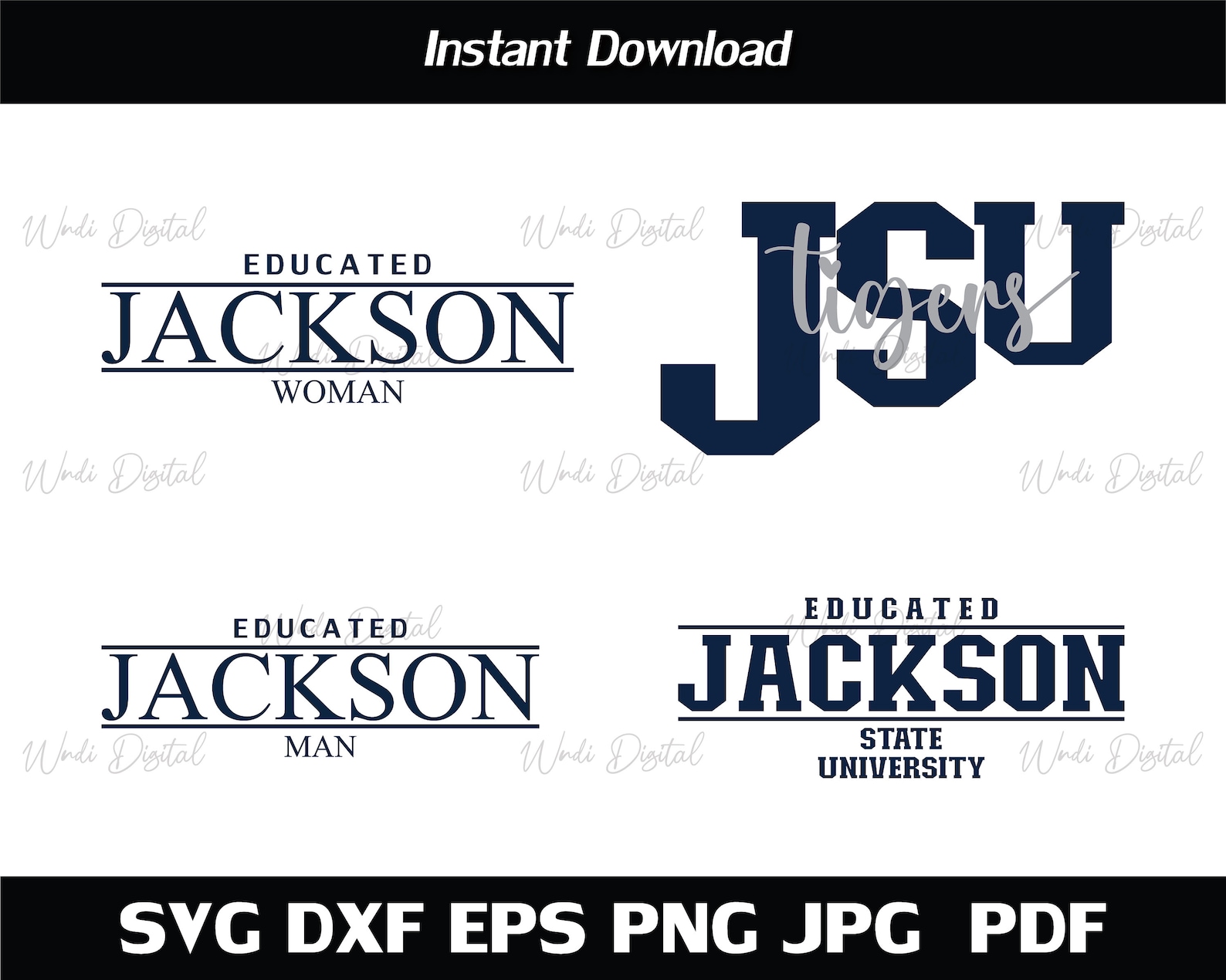 Educated Jackson State SVG , JSU Tigers Svg , Jackson State Womam , Man ...