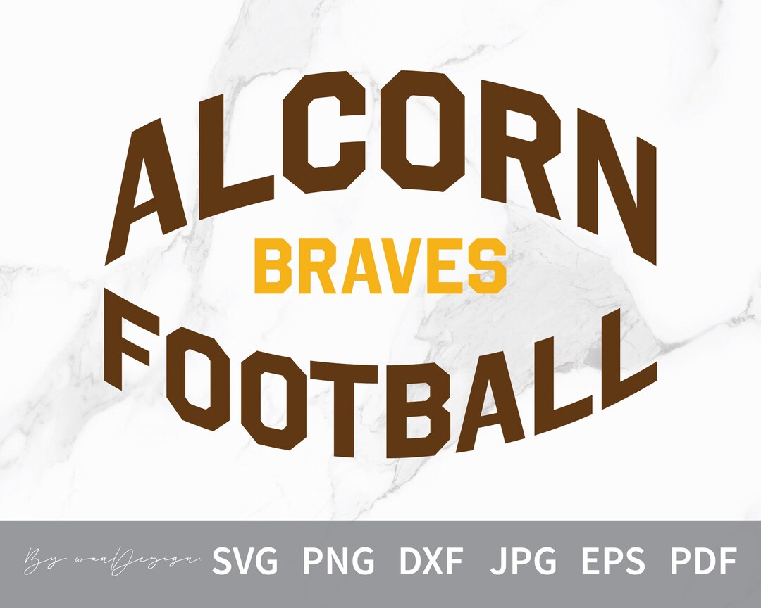 Alcorn State University Svg , Alcorn BRAVES Football Svg. - Etsy
