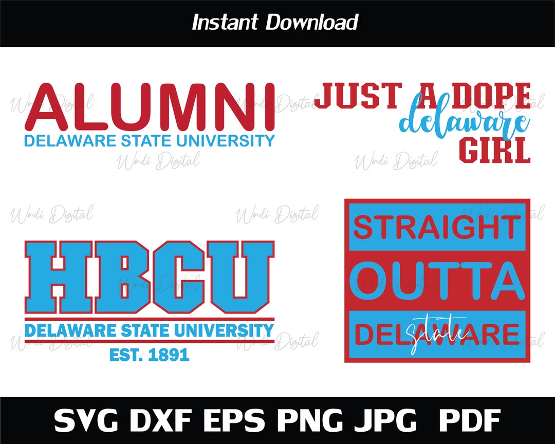 Delaware State Universität SVG-Bundle, HBCU Designs (Digitaler Download ...