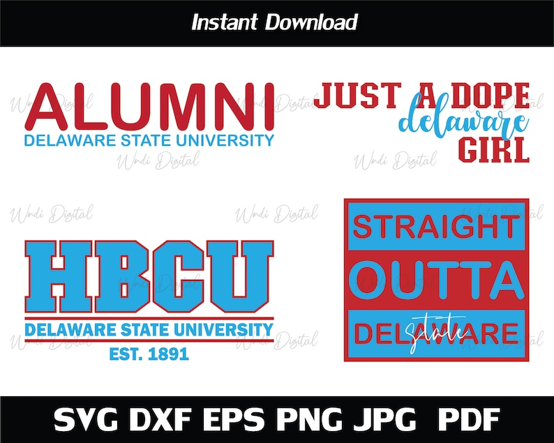 Delaware State University SVG Bundle, HBCU Designs (digital Download ...