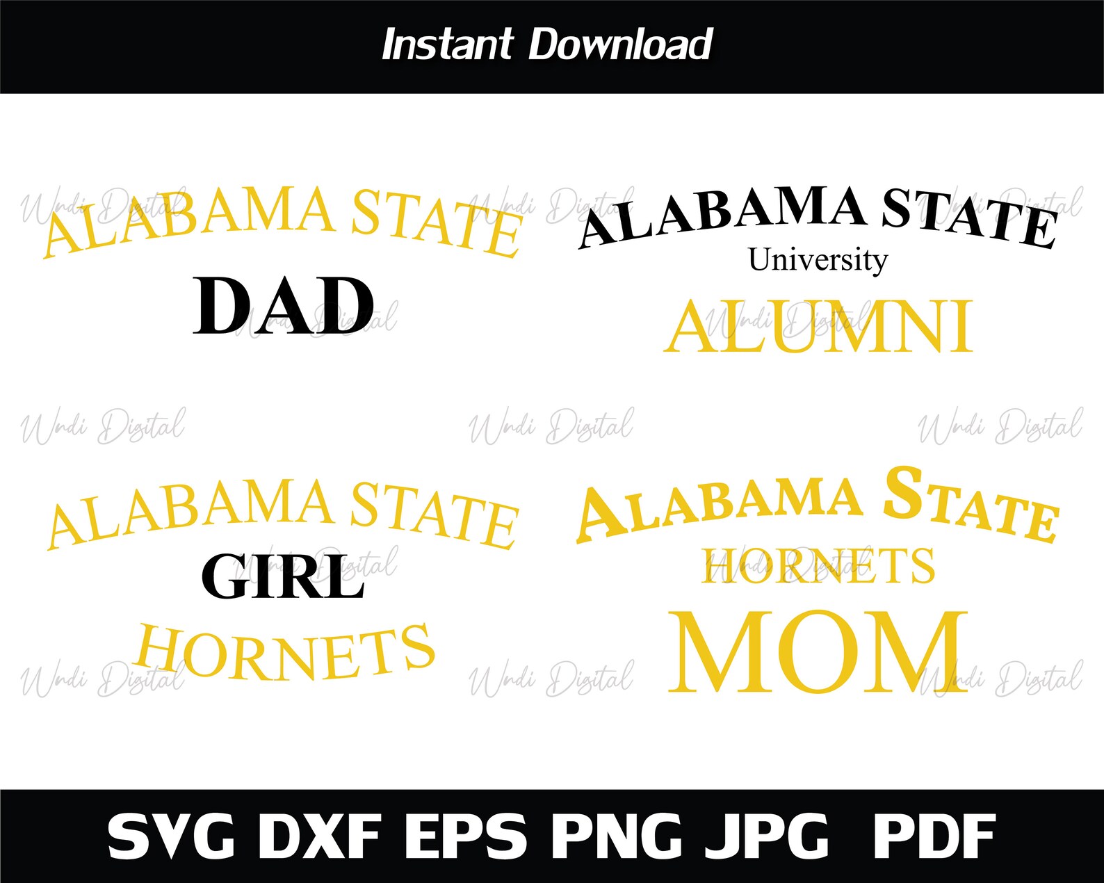 Alabama State University ALUMNI Svg MOM DAD Girl Hbcu - Etsy