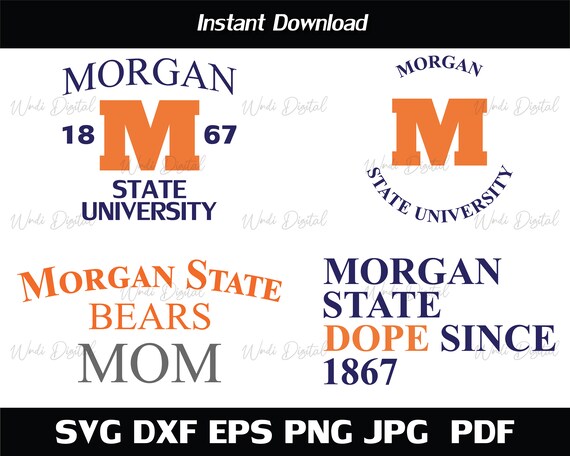 Morgan State Bears MOM Svg Morgan State University 1867 | Etsy