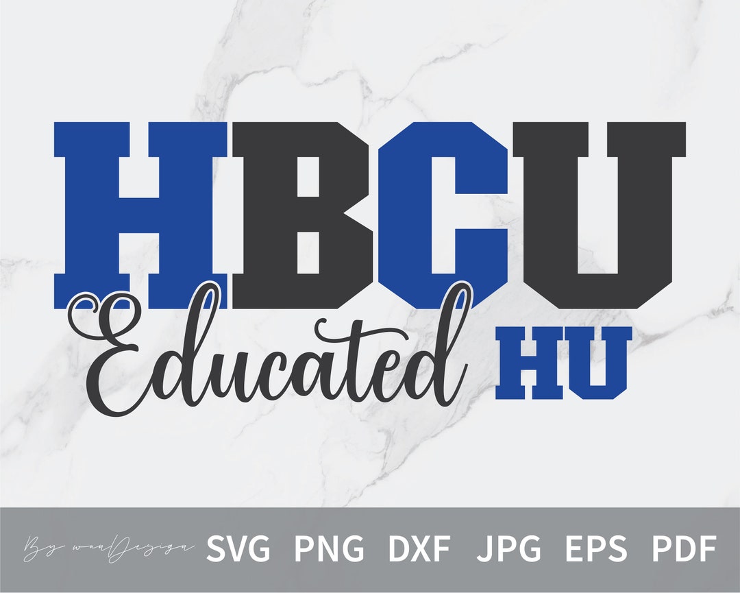 HBCU Educated Hampton University Svg, Cut Files, Svg Files for Cricut ...
