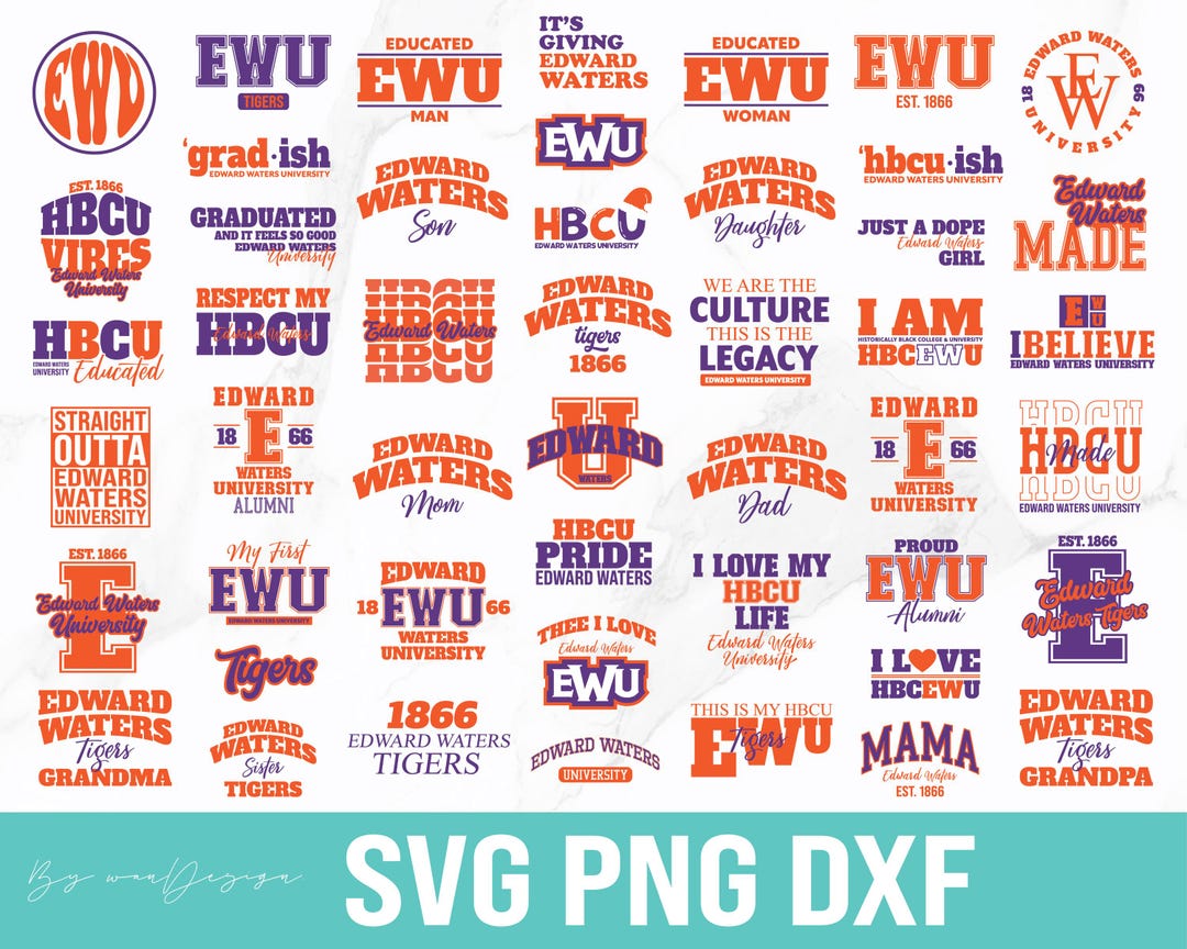 Edward Waters University SVG Bundle, HBCU Tigers (digital Download) - Etsy