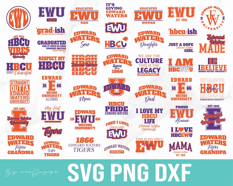 Edward Waters University SVG Bundle, HBCU Tigers (digital Download) - Etsy