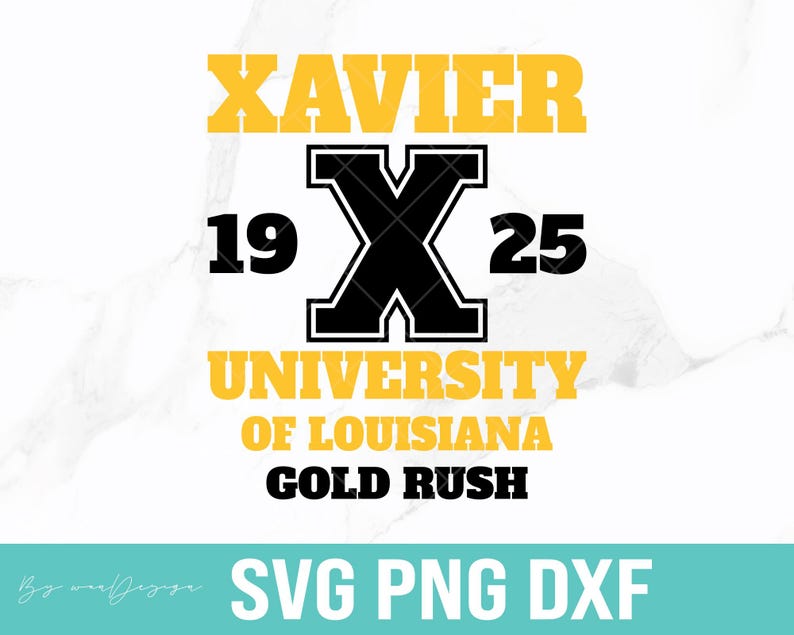 Xavier University Louisiana SVG, HBCU Gold Rush (digital Download) - Etsy
