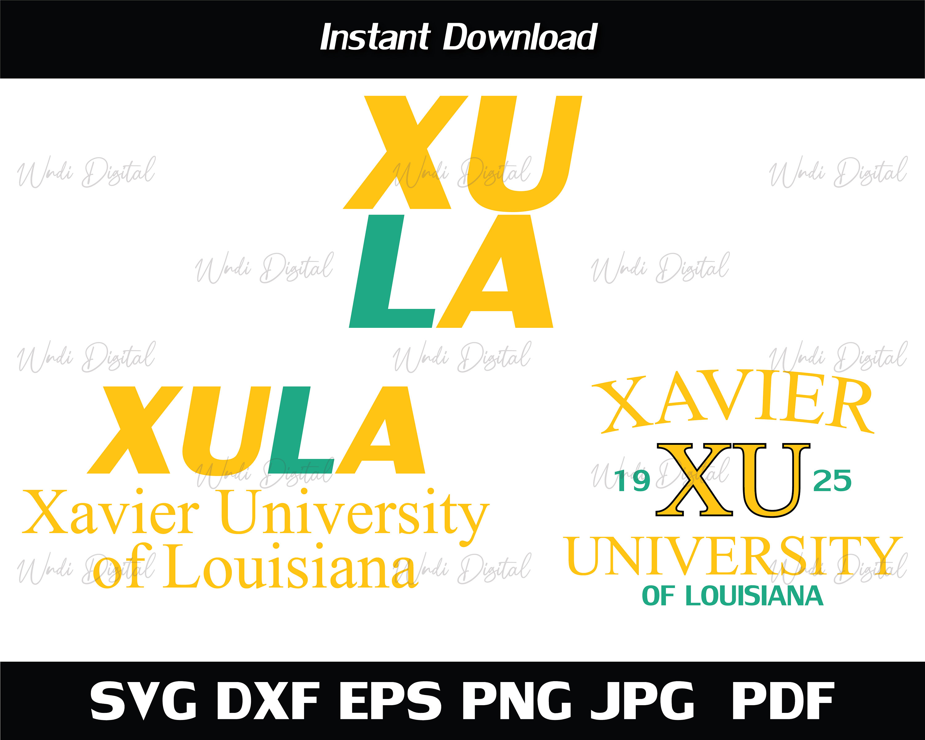 Xavier University of Louisiana Svg , XULA 1925 , Cut Files, Svg Files ...