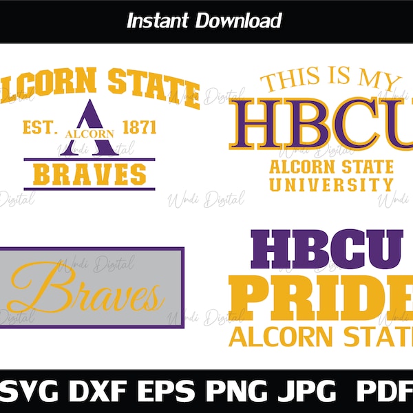 State Alcorn University Svg Hbcu - Etsy
