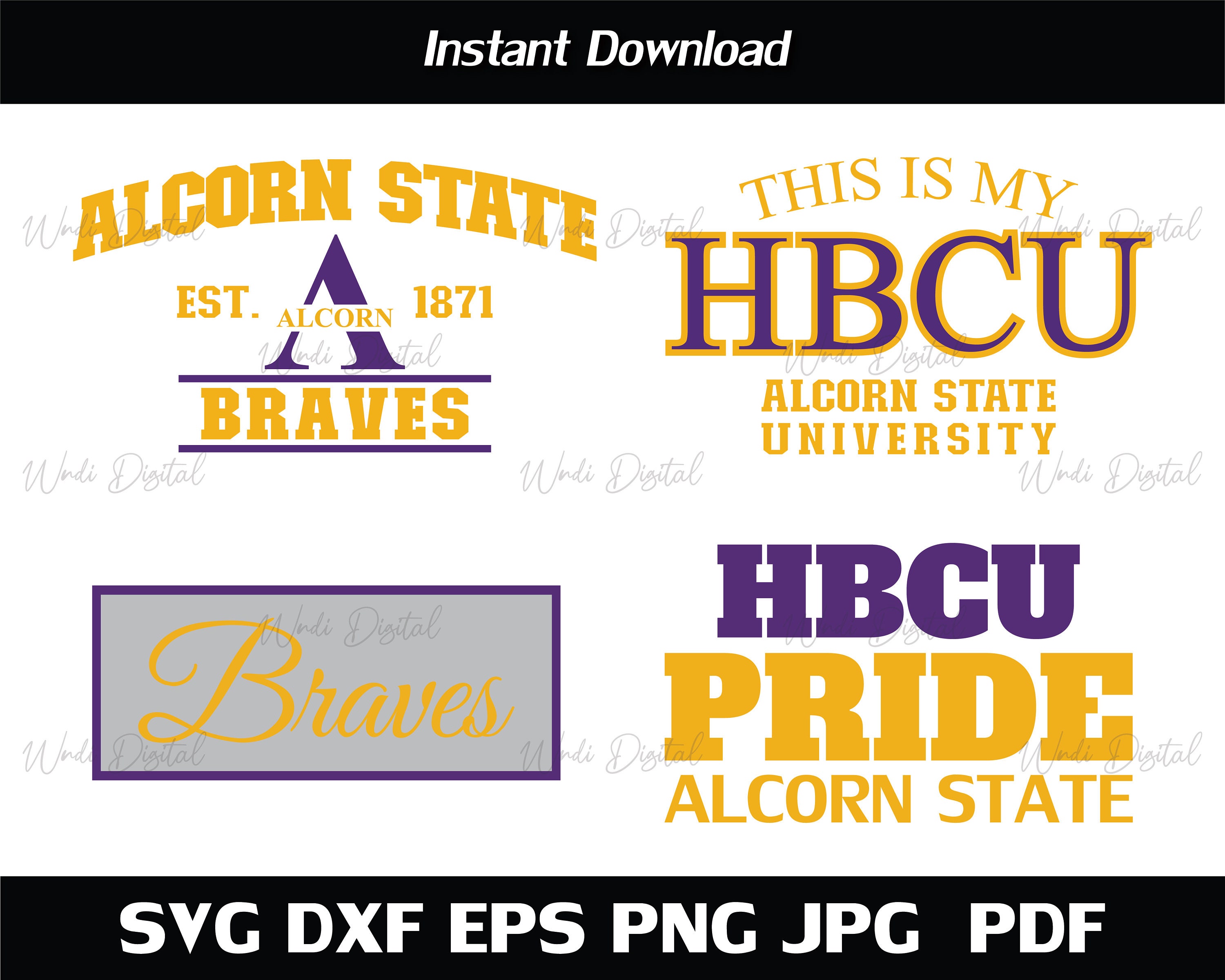 Alcorn State University Svg , Alcorn State 1871 , Braves , HBCU Pride ...