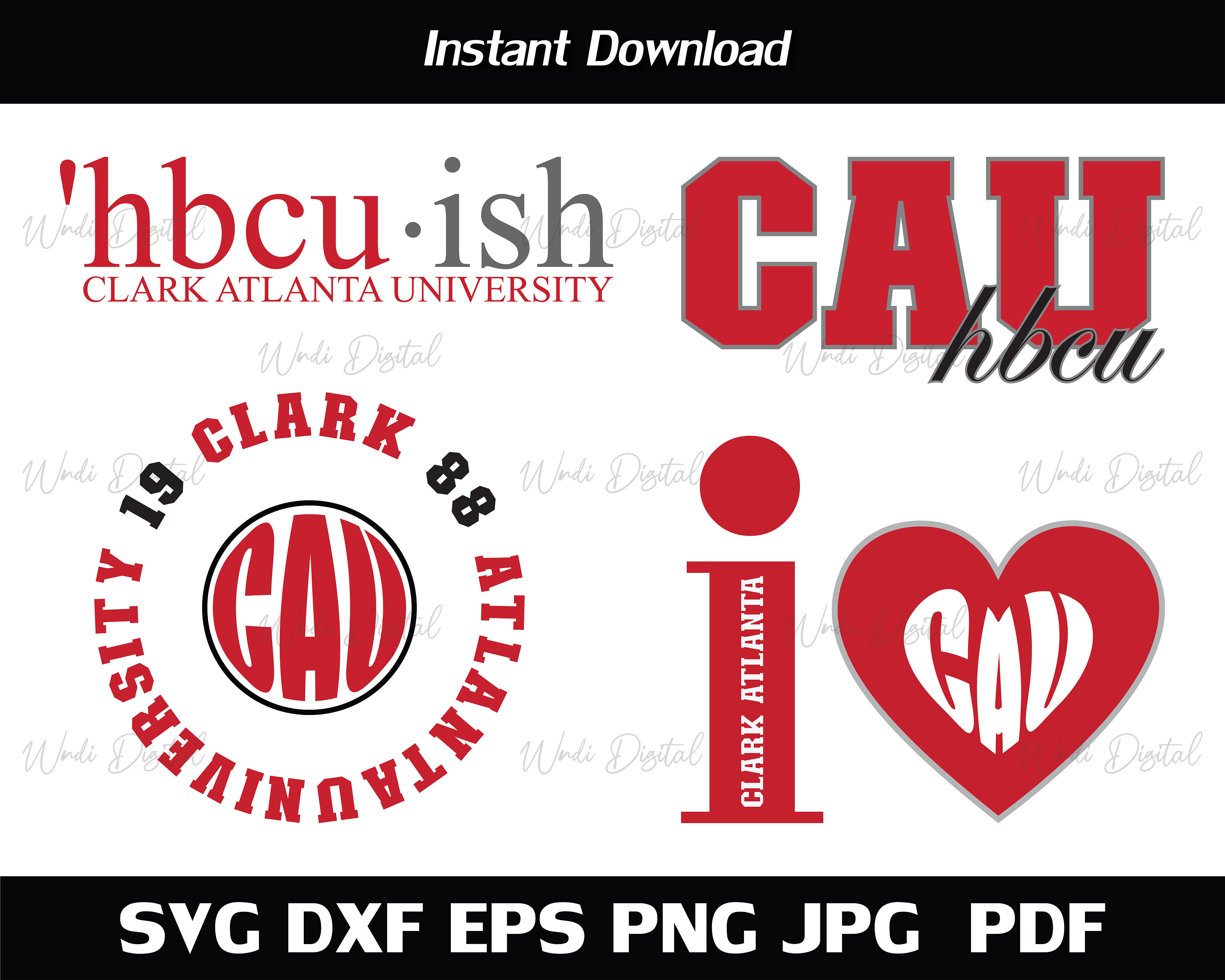 Hbcu Ish Clark Atlanta University Svg HBCU Bundle Svg | Etsy